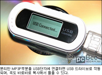 순백색의 MP3P와 USB 드라이브가 하나로! 현원 DAH-1100시리즈
