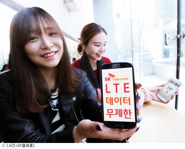SKT "LTE 데이터 무제한 가입자 240만명"